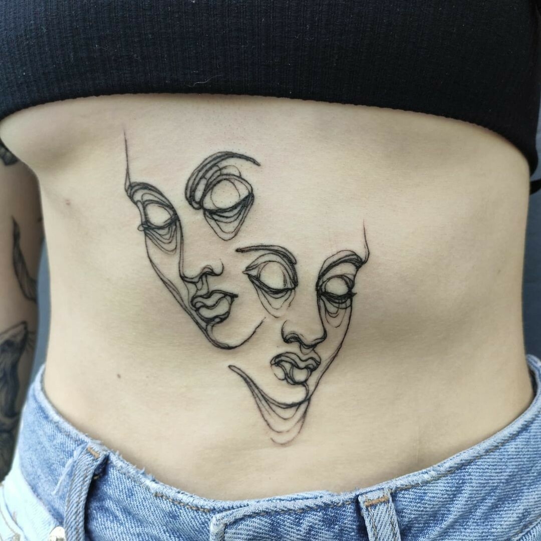 Two faced tattoo meaning | Orangetattooshop.com