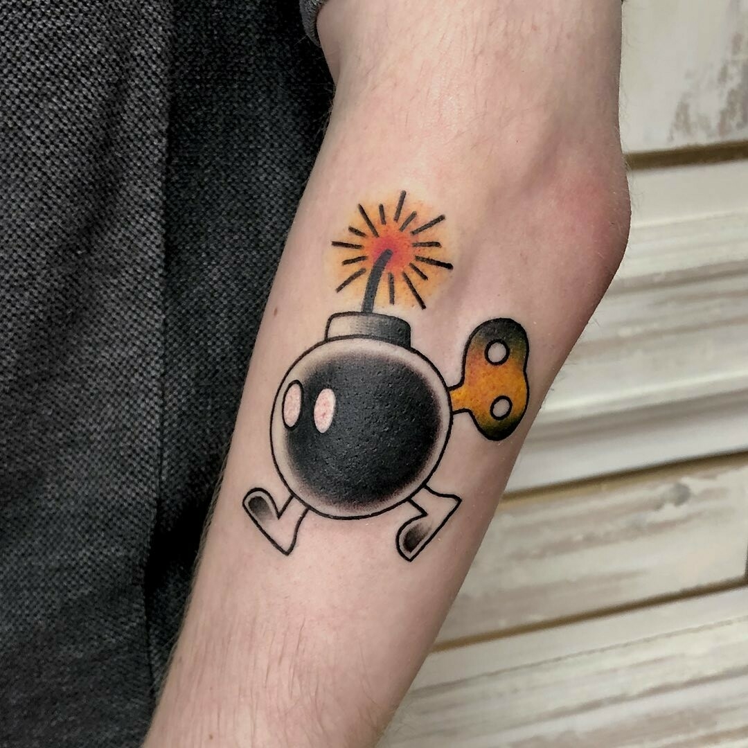 Cartoon bomb tattoo - Bronctattooaus.com