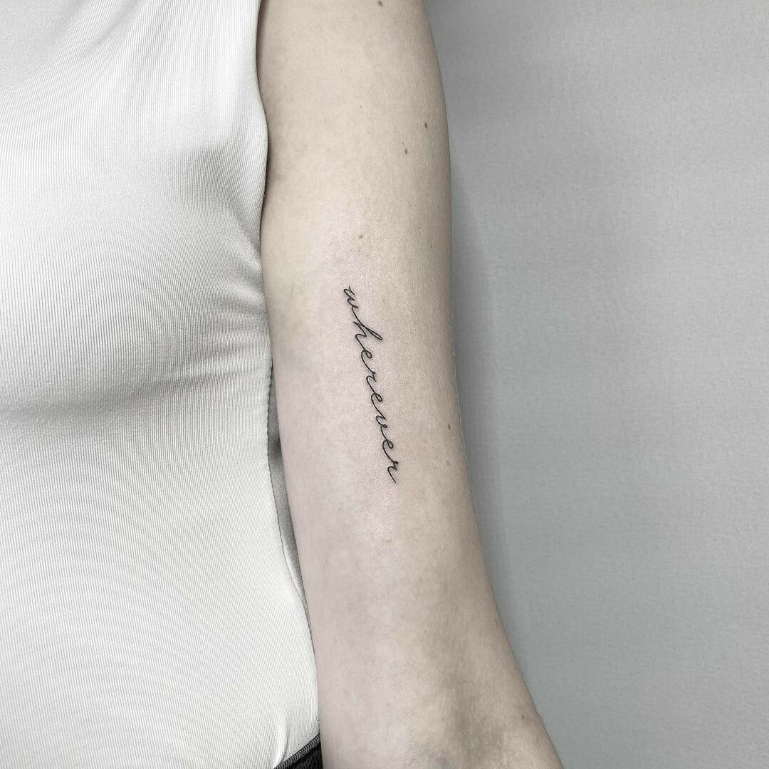 Balance Word Tattoo