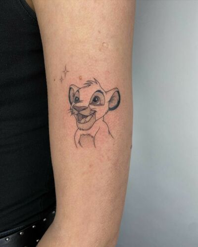 Simba Tattoo Outline